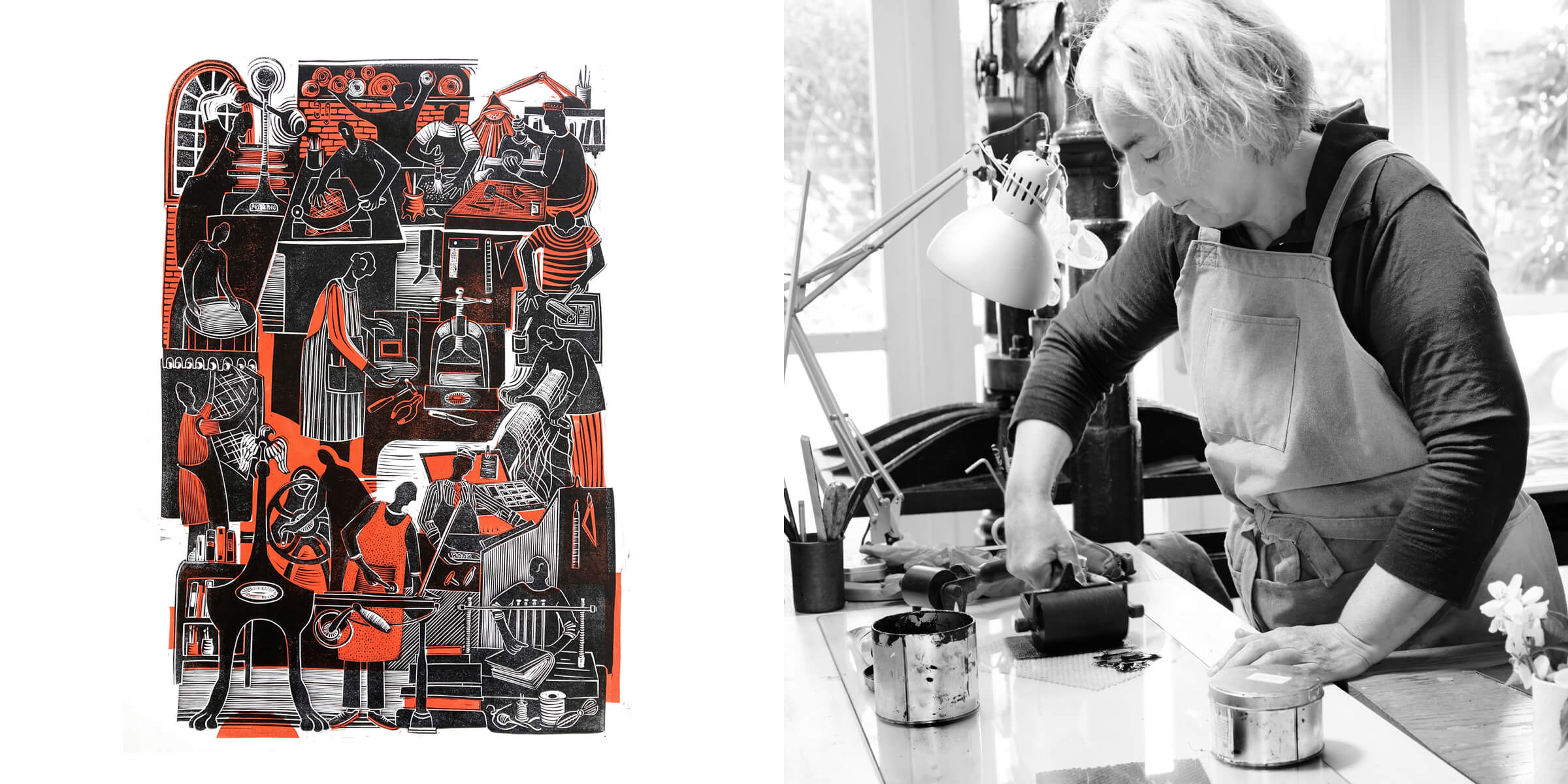 Sarah Kirby | Lino Print Artist | Original Prints & Greeting Cards