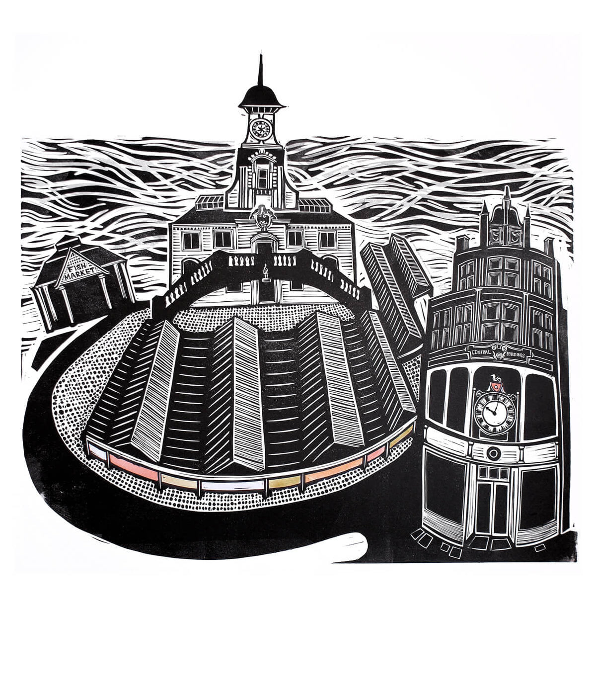 Linocut Print & Illustration By Printmaker Sarah Kirby | UK Art